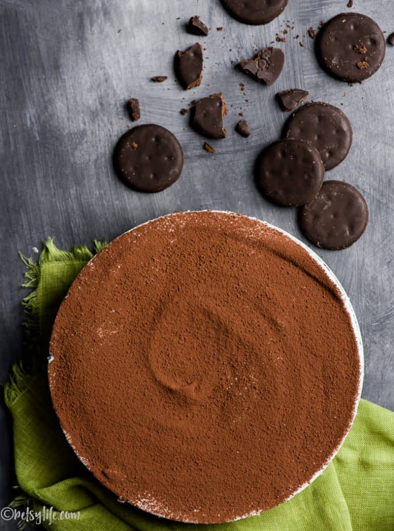 No Bake Thin Mint Pie - Betsylife