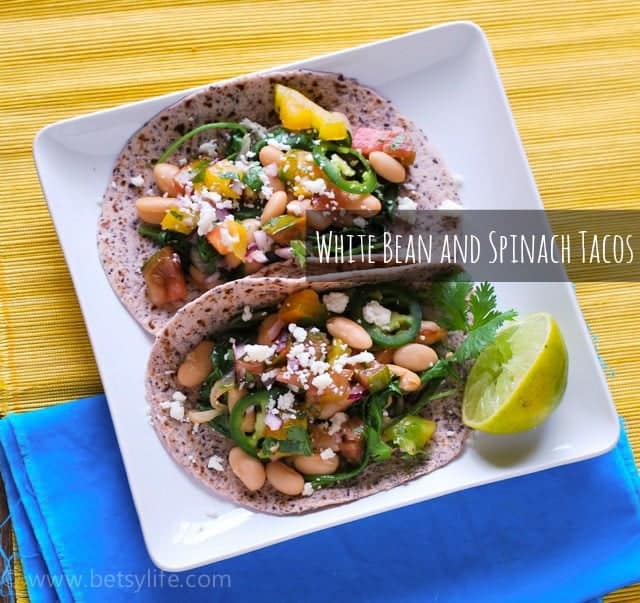 White Bean and Spinach Tacos - Betsylife