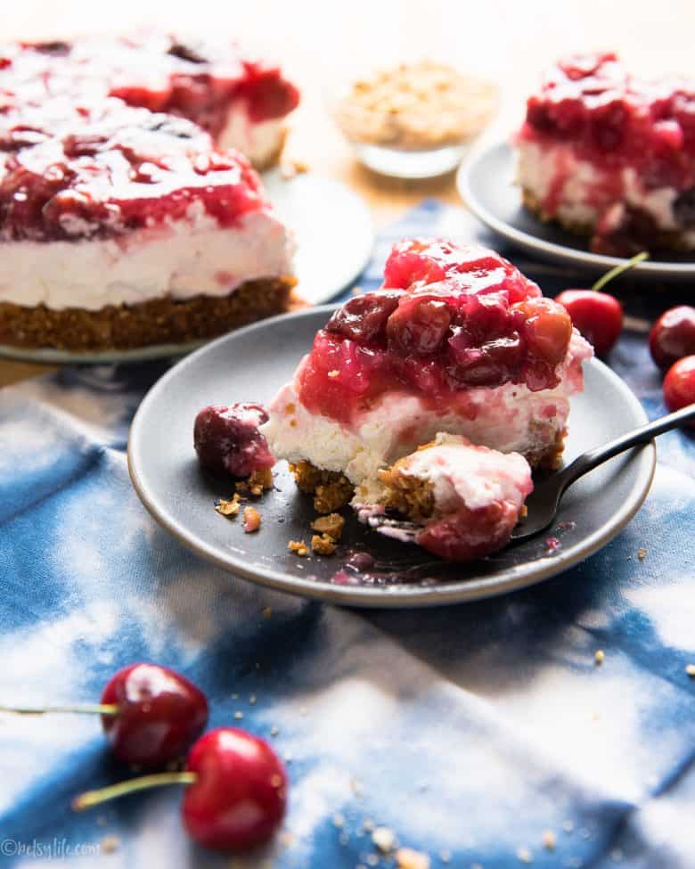 Cherry Cream Pie With A Granola Crust | Betsy Life