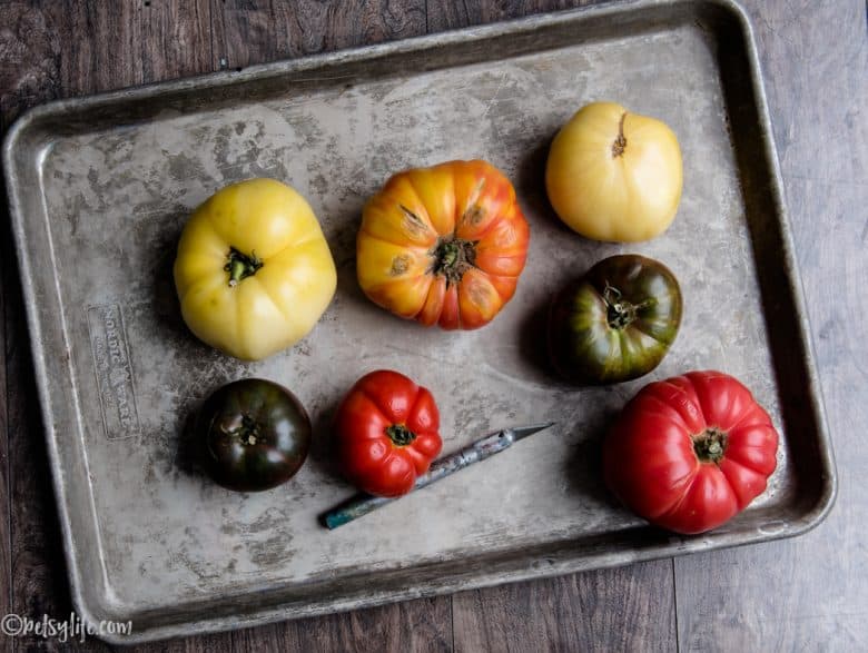 Creative Food Styling How To: Heirloom Tomatoes - Betsylife